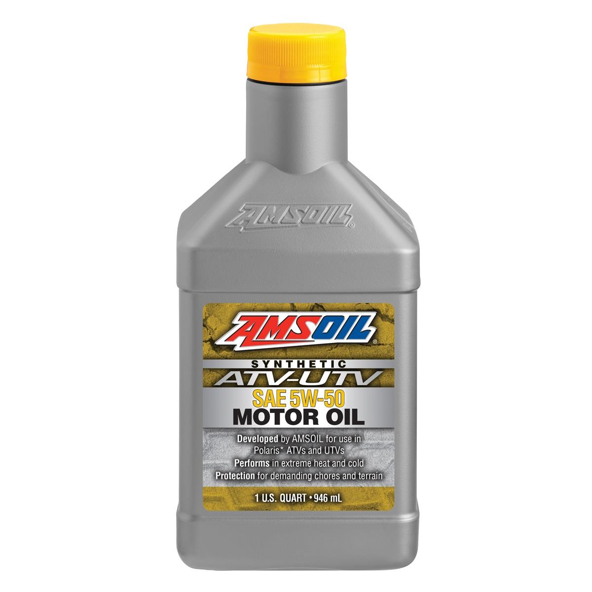 AMSOIL 5W50 100% Synthetic ATV/UTV Motor Oil | Tepalubaze.lt