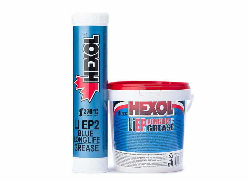 Hexol Li EP-2 Blue Longlife Grease - Tepalu baze