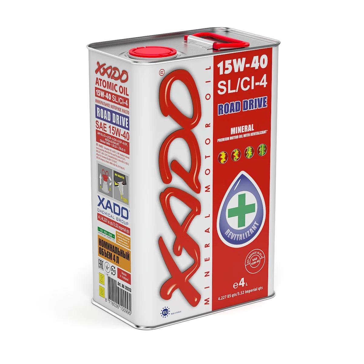 XADO Atomic oil 15W40 SL/CI-4 | Tepalubaze.lt