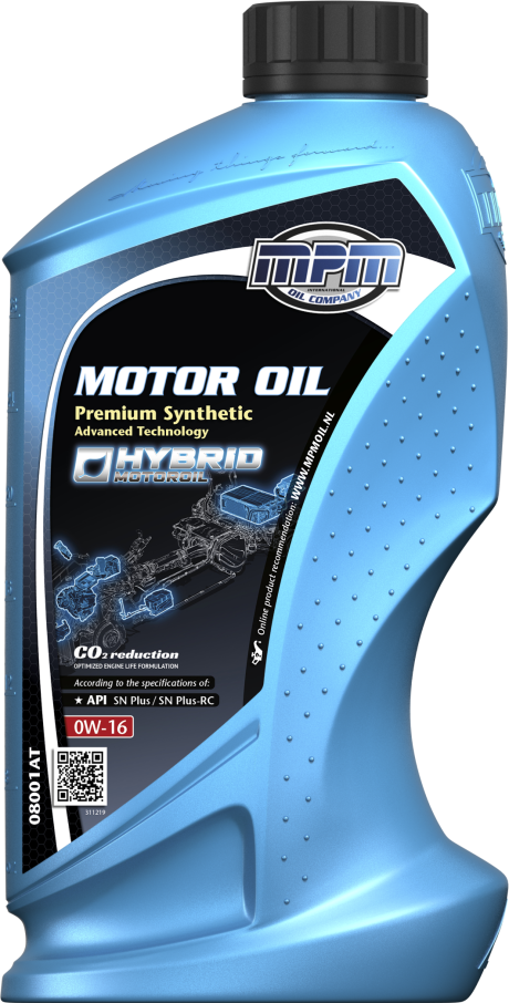 MPM Motor Oil 0W16 Premium Synthetic Advanced Technology - Tepalu baze