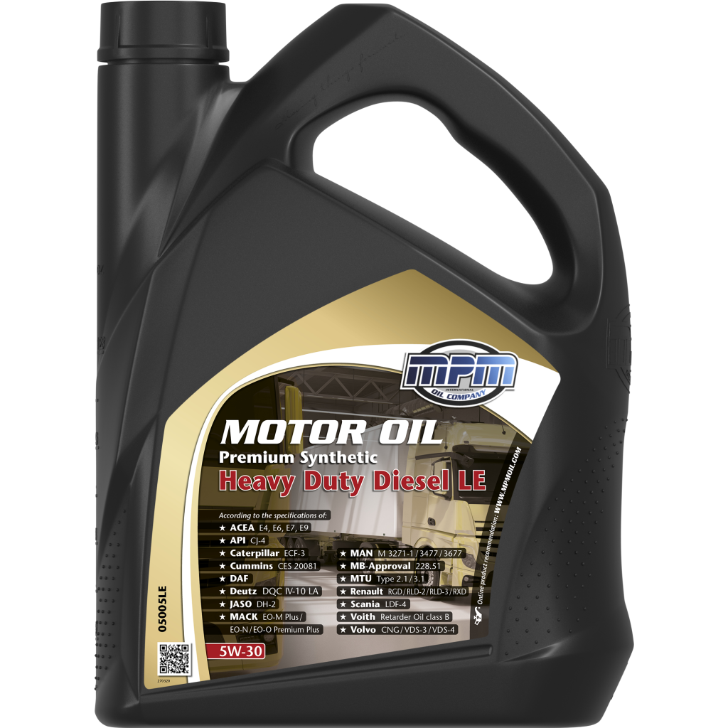 MPM Motor Oil 5W30 Premium Synthetic Heavy Duty Diesel LE (E9, E6 ...
