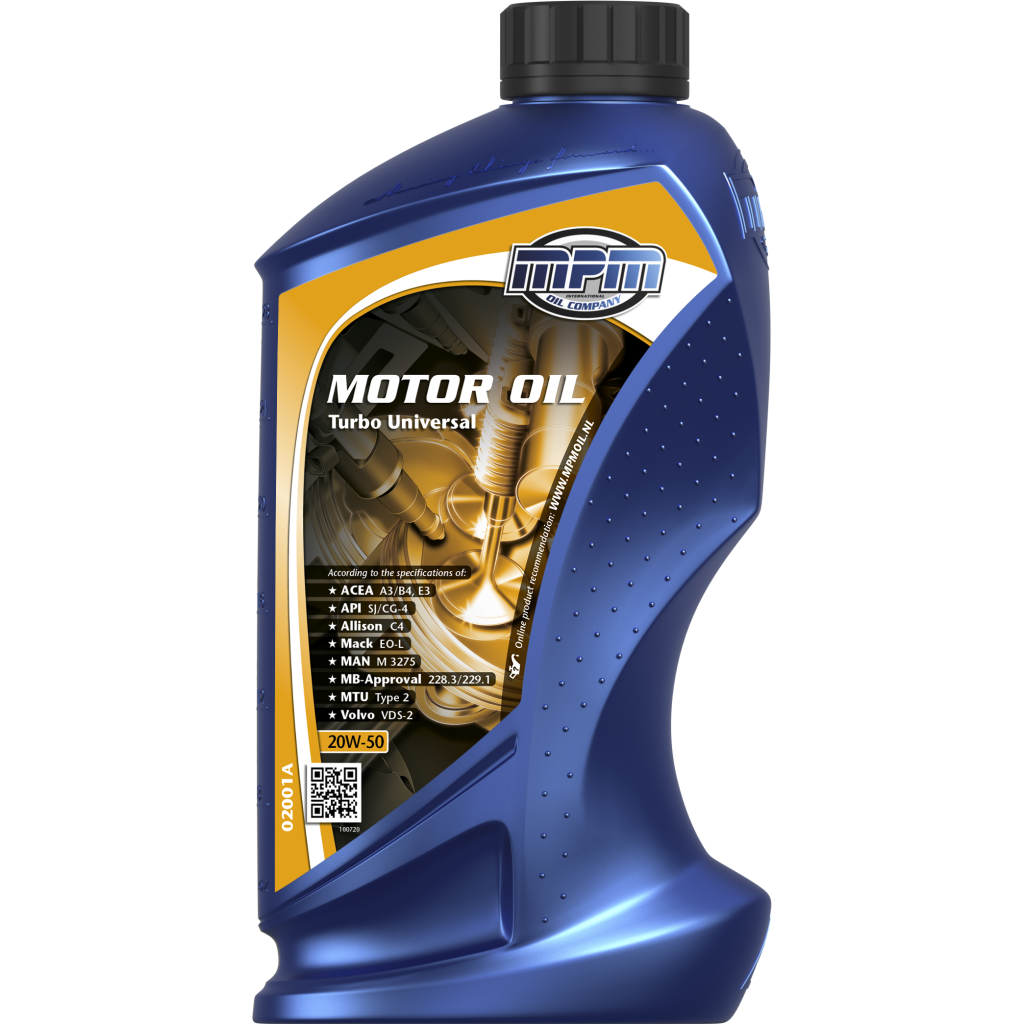 MPM Motor Oil 20W50 Turbo Universal - Tepalu baze