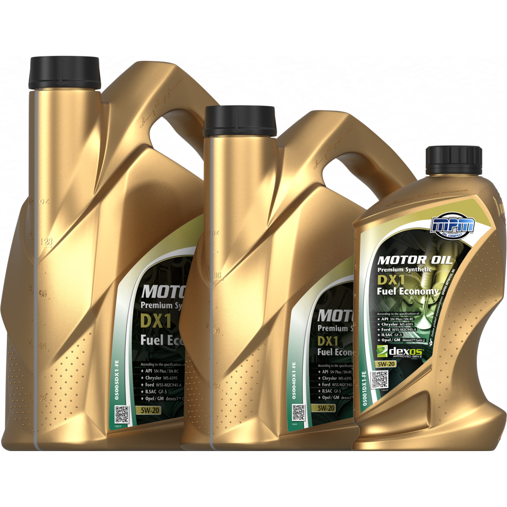 MPM Motor Oil 5W20 Premium Synthetic DX1 Fuel Economy - Tepalu baze