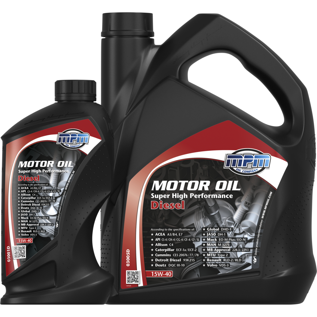 MPM Motor Oil 15W40 Super High Performance Diesel - Tepalu baze