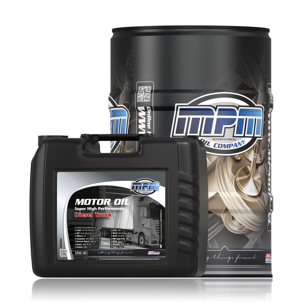 MPM Motor Oil 10W40 Super High Performance Diesel Truck - Tepalu baze